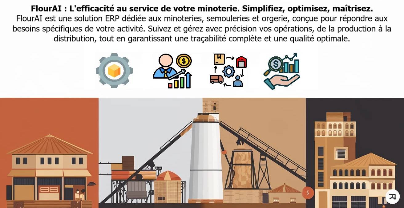 FlourAI - ERP de gestion intégrée des moulins MAROC - GBC.CO.MA